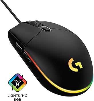 Logitech G203 Hero Lightsync - Black: Mice: Amazon.com.au