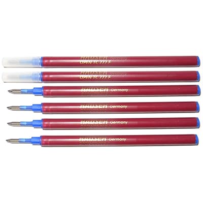 Buy Hauser 777 Rollerball Pen Refills - 6 Pack - Blue Online at Lowest ...
