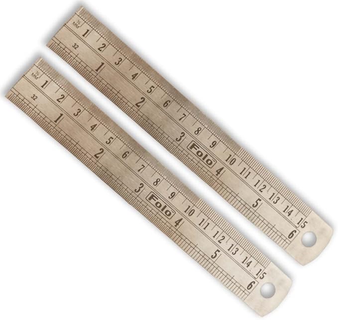 Amazon.com: ToolUSA Steel Ruler In Sae And Metric With Conversion Table ...