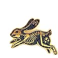 Amazon.com: Cool Leaping Rabbit Pin - Animal World Series - Enamel ...