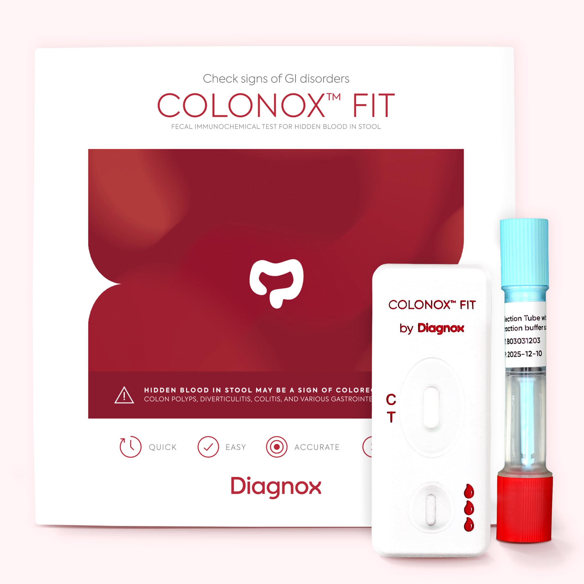 Mua COLONOX at-Home Colon Screening Test Kit – Easy to Use Fecal Occult ...