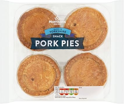 Morrisons 4 Snack Pork Pies: Amazon.co.uk: Grocery