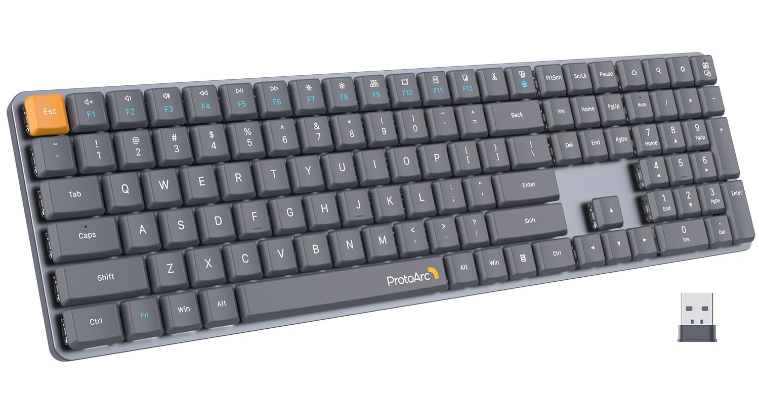 Mua ProtoArc Wireless Mechanical Keyboard, K200 2.4GHz Full Size ...