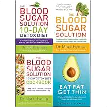 mark hyman collection 4 books set (eat fat get thin, the blood sugar ...