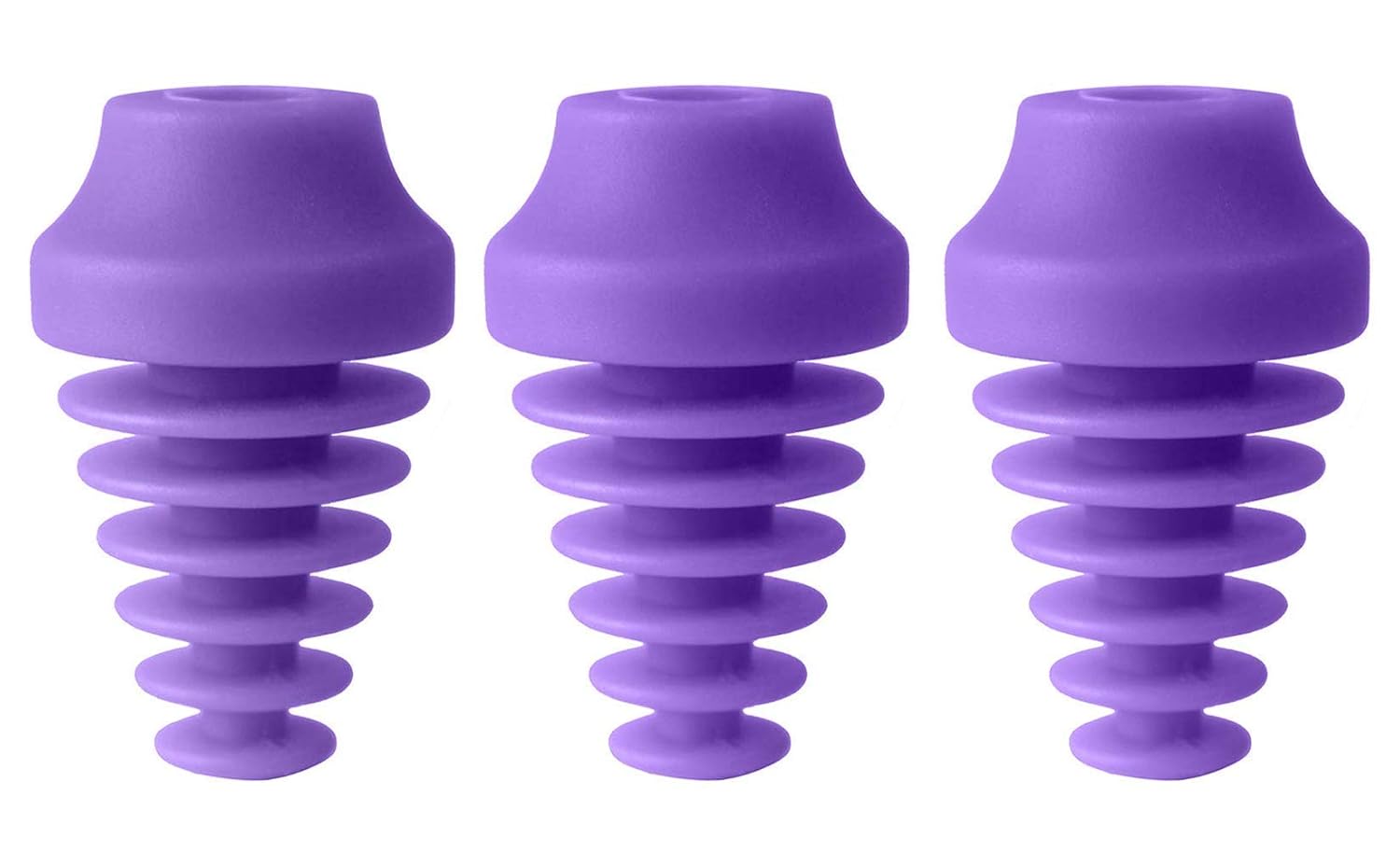 Purple 3-Pack Silicone Pen Adapter Round & Flat Tips Heat Resistant ...