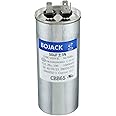 BOJACK 50 uF ±5% 50 MFD 370/450 V CBB65 Round Run Start Capacitor for AC Motor Run or Fan Start ...