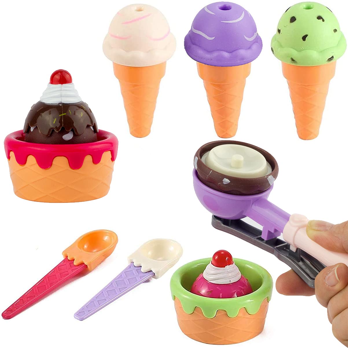 Mua Kids Ice Cream Toy Set - Pretend Play Sweet Treats Ice Cream ...