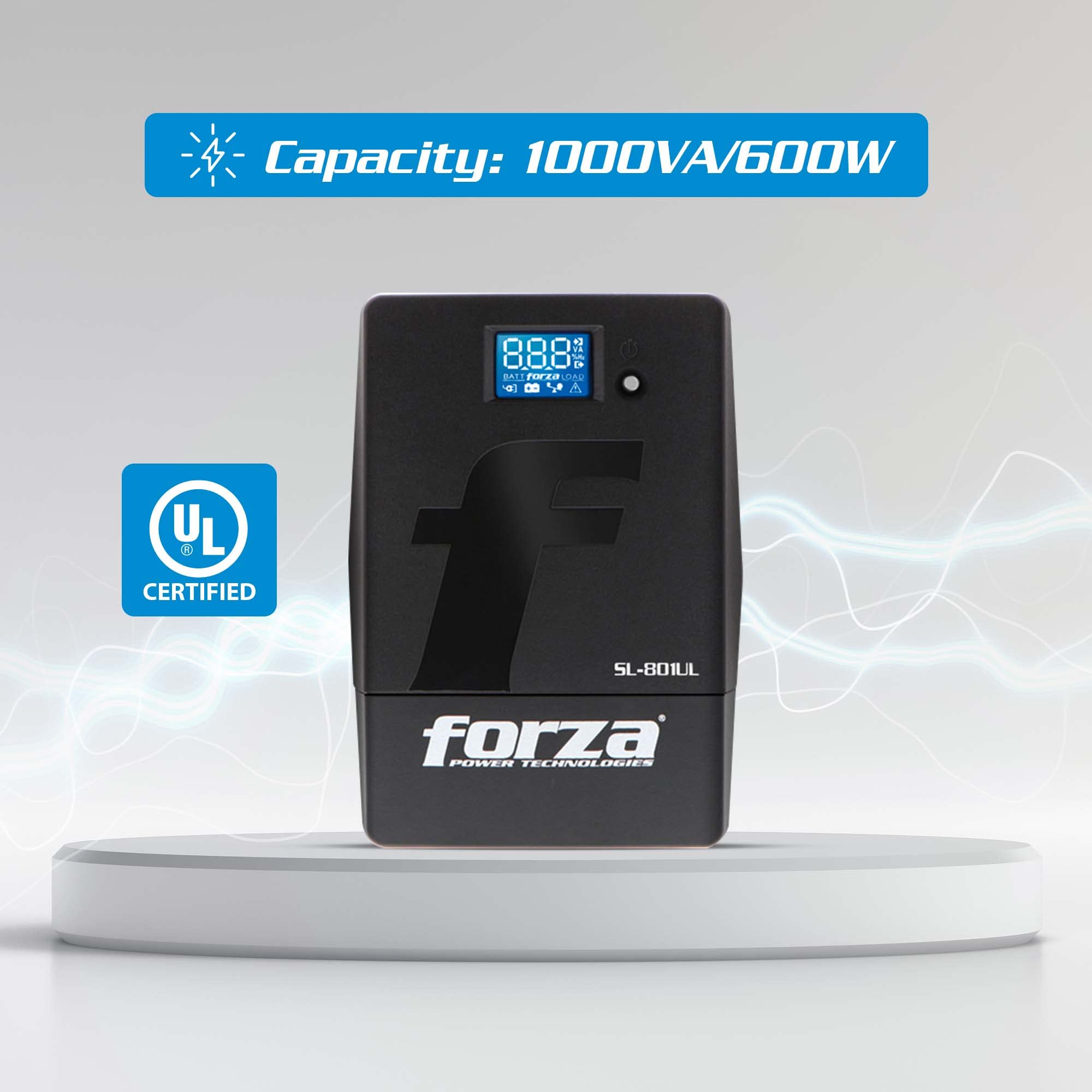 Mua Forza Smart UPS Battery Backup & Surge Protector with 8 Outlets ...