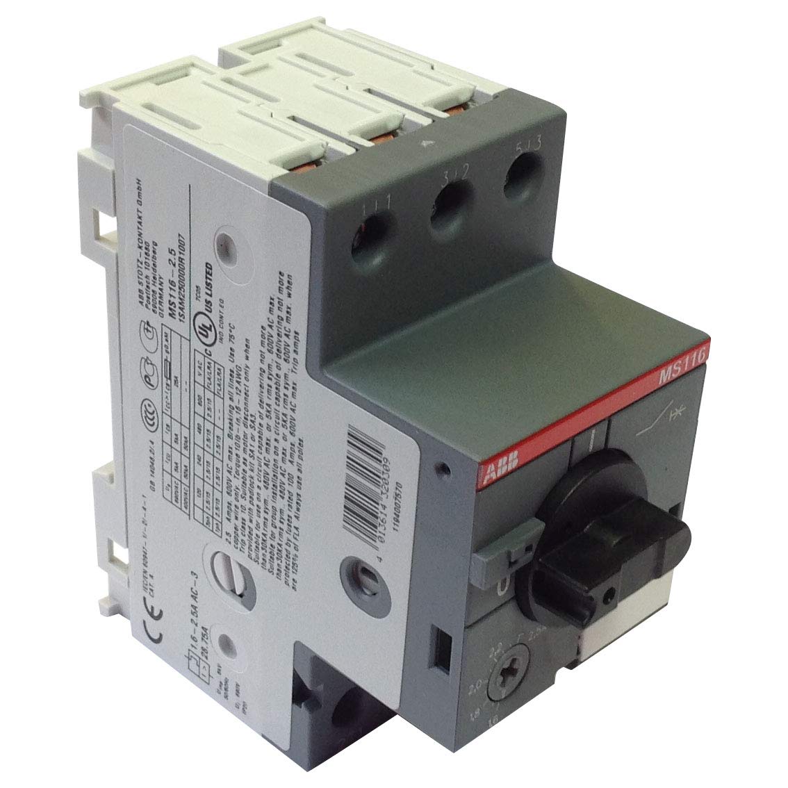ABB MS116-2.5 1.60 - 2.50 FLA. MMP, MS116: Amazon.com: Industrial ...