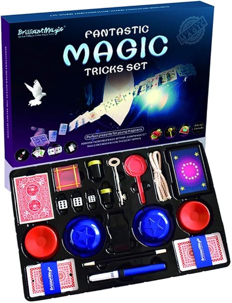 Amazon.com: BMM010 Blue Fantastic Magic Trick Toys Set Includes 15 ...