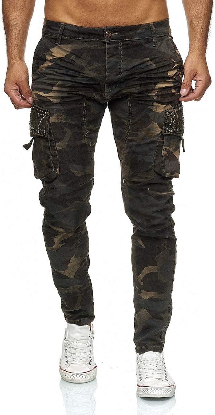 KINGZ Men's Jeans 1638 Blue Army: Amazon.co.uk: Clothing