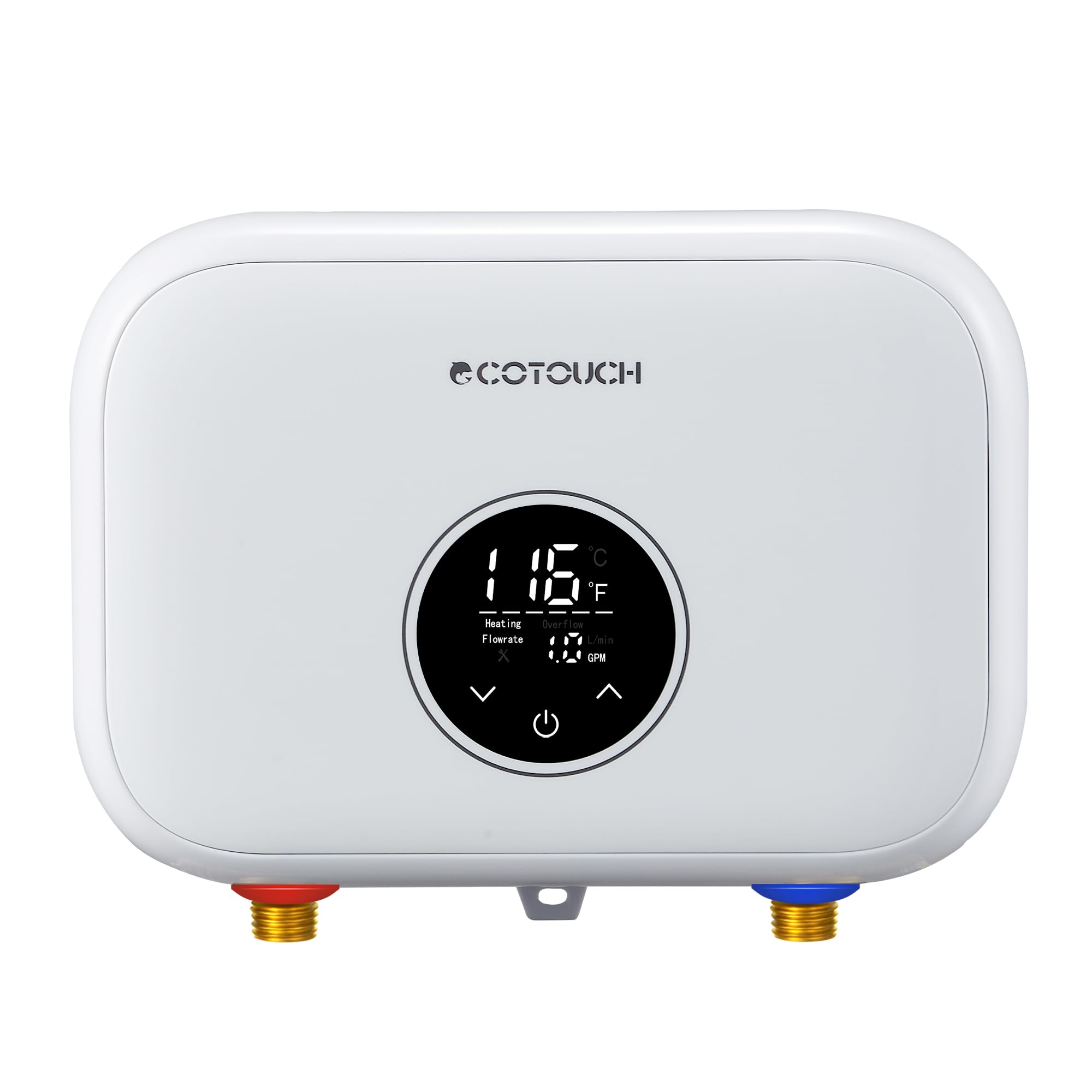 Tankless Water Heater Electric, ECOTOUCH 6kW 240V Point of Use Water ...