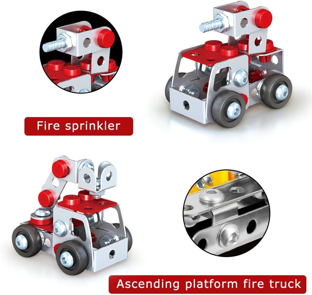 Iron Commander Mini Erector Set Metal Building Set, Various Vehicles ...