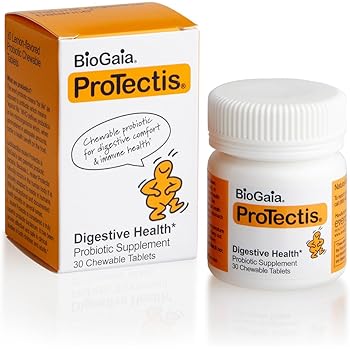 Amazon.com: BioGaia Probiotic Chewable Tablets, Box Simple and Easy Way ...