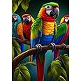 Amazon.com: CVFASH Peculiar Macaw Puzzles for Adults,Animal Art Jigsaw ...