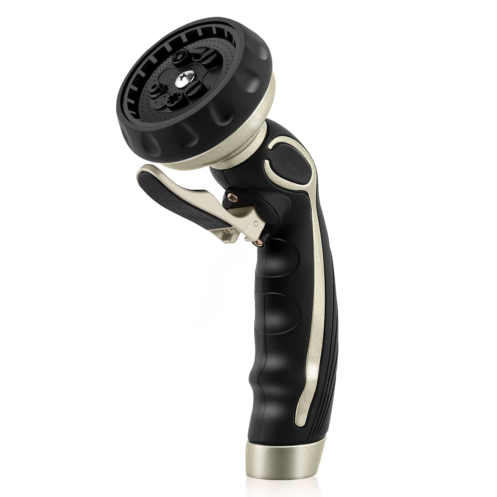 RESTMO Hose Nozzle with Easy Self-Lock Trigger, Heavy Duty Metal Water ...