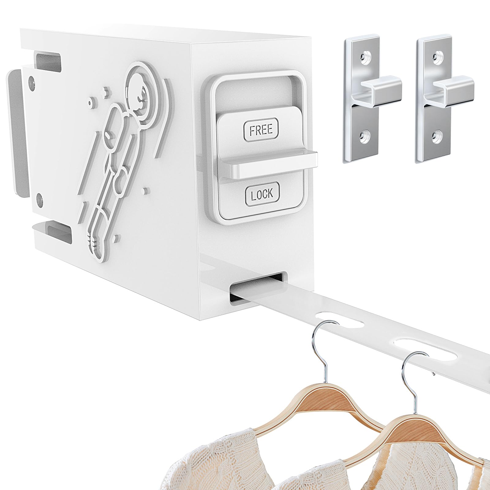 Tekeviss Retractable Clothesline,Portable Heavy Duty Indoor and Outdoor ...