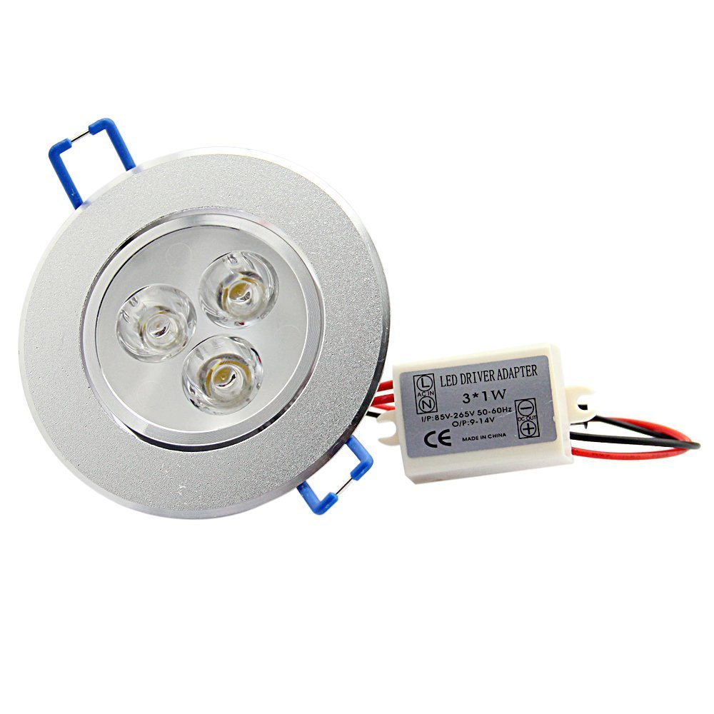 Tkoofn® Recessed LED Ceiling Downlights Round x 6 3W/7W/12W Warm White ...