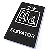 Kubik Letters Elevator Sign, ADA Compliant Modern Design Door Sign with ...