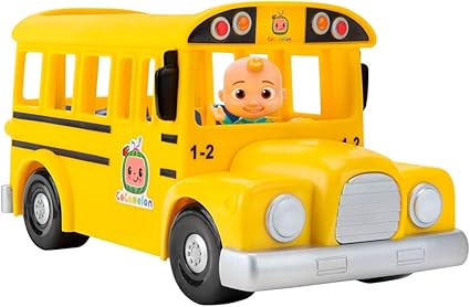 Amazon.com: Cocomelon Musical Yellow School Bus ,WT80113: Toys & Games