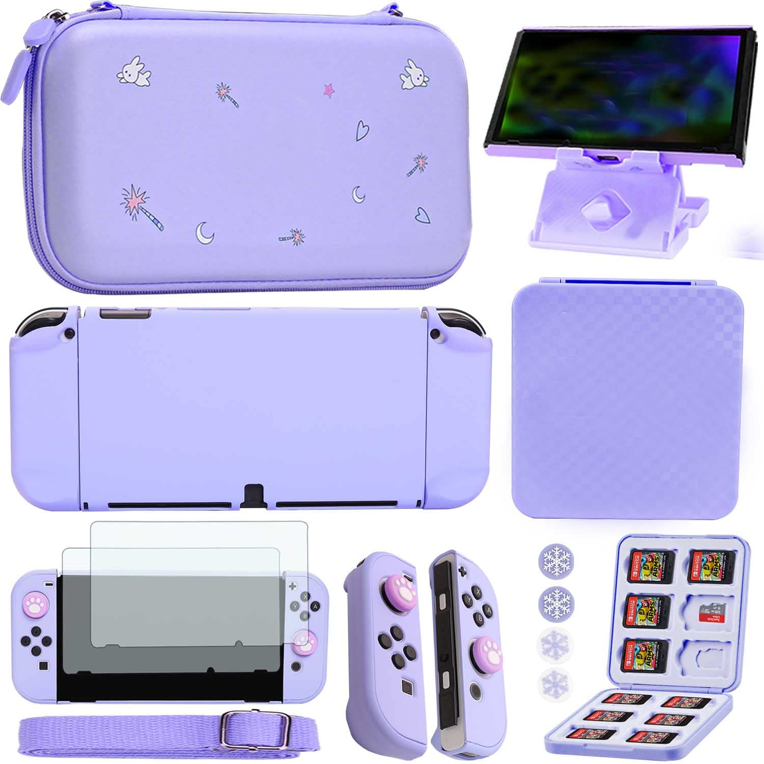 Accessories Bundle for Nintendo Switch OLED - YOOWA girly Accessory Kit ...