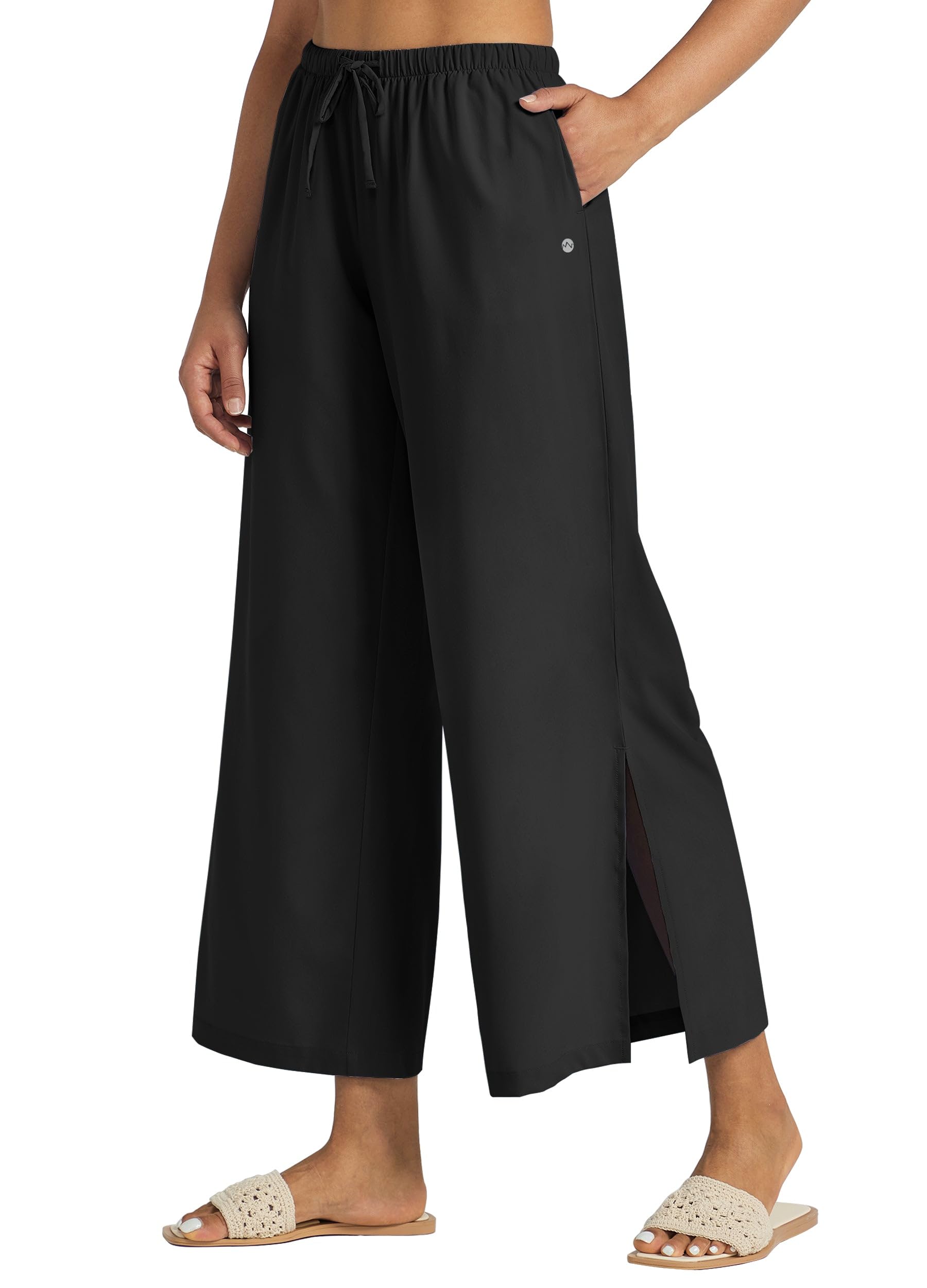 Willit Women's Wide Leg Pants UPF 50+ Swim Beach Pants Lightweight ...