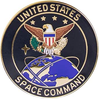 Amazon.com: US Space Force Space Command Badge (Military Issued ...