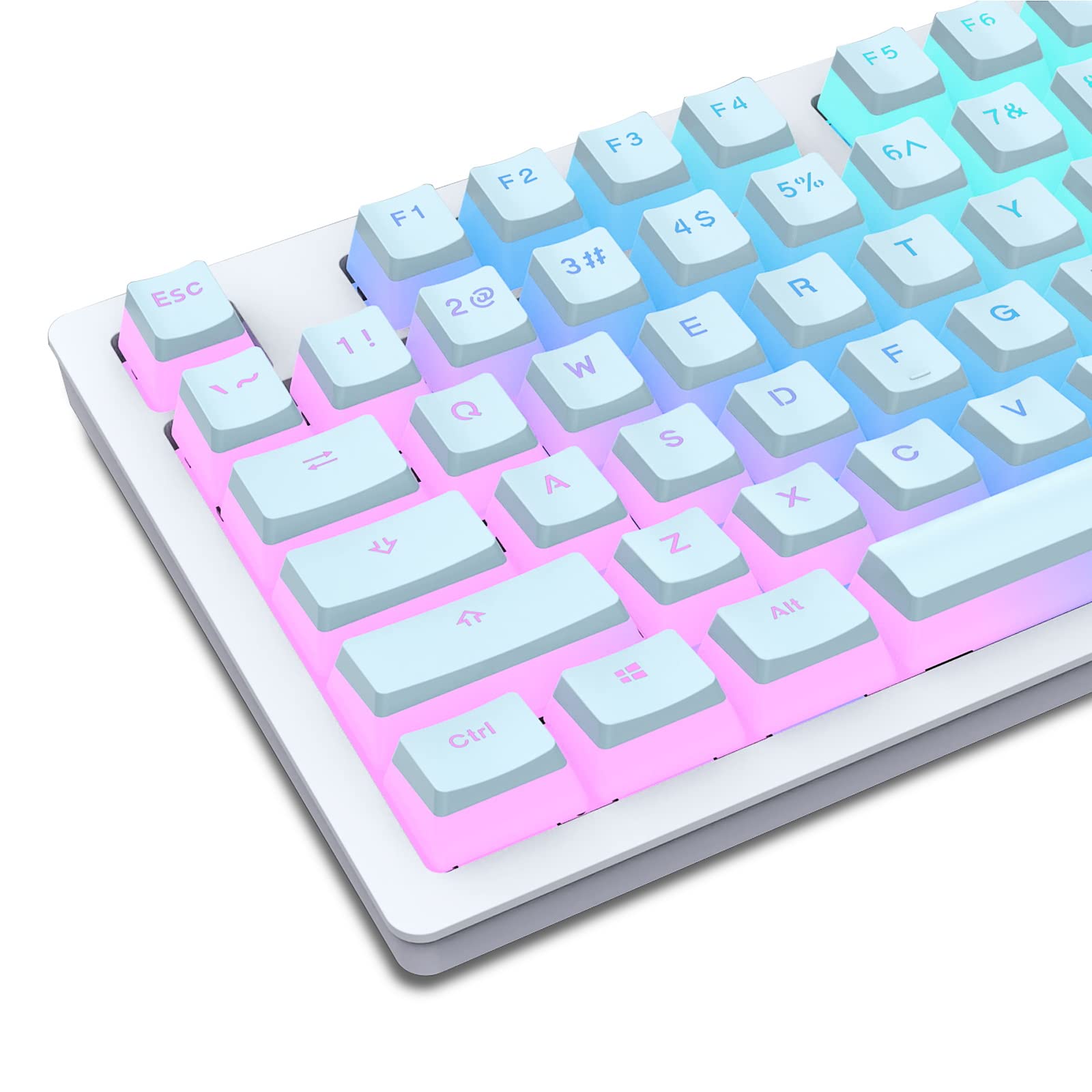Mua E-YOOSO Pudding Keycaps, 141 Key PBT Custom Double Shot Keycap Set ...
