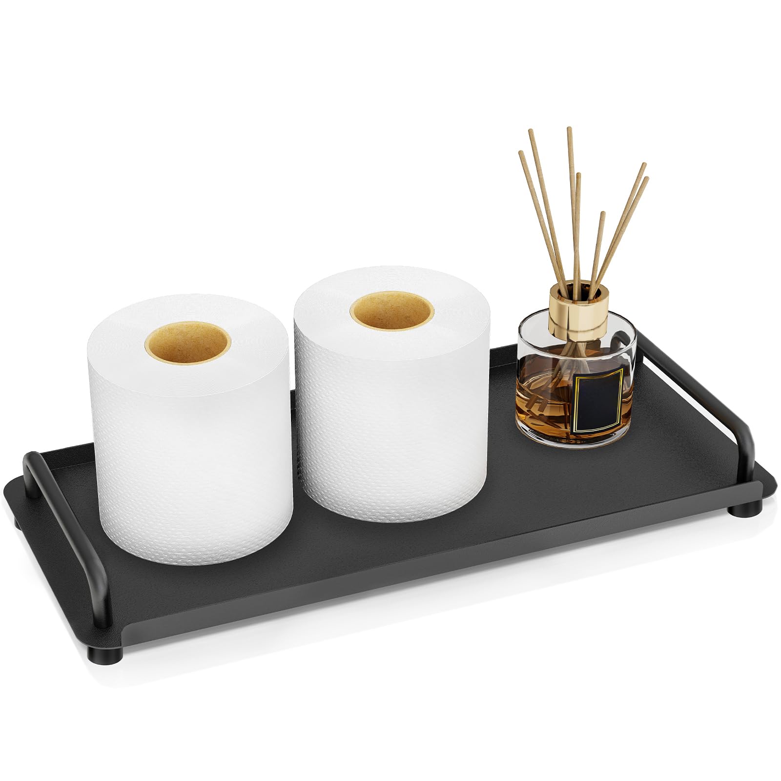 Gypie Toilet Paper Basket, Tank Tray with Handle, Bathroom Counter ...
