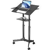 Portable Floor Lectern Podium Stand-Height Adjustable Steady Standing ...