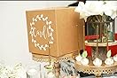 Amazon.com: Ginger Ray Sturdy Wedding Day Card Box Natural Kraft with ...