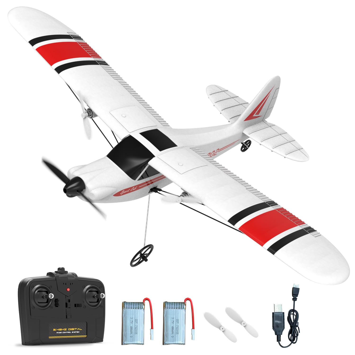 VOLANTEXRC RC Plane 2 Channel Trainer Airplane Sport Cub Remote Control ...
