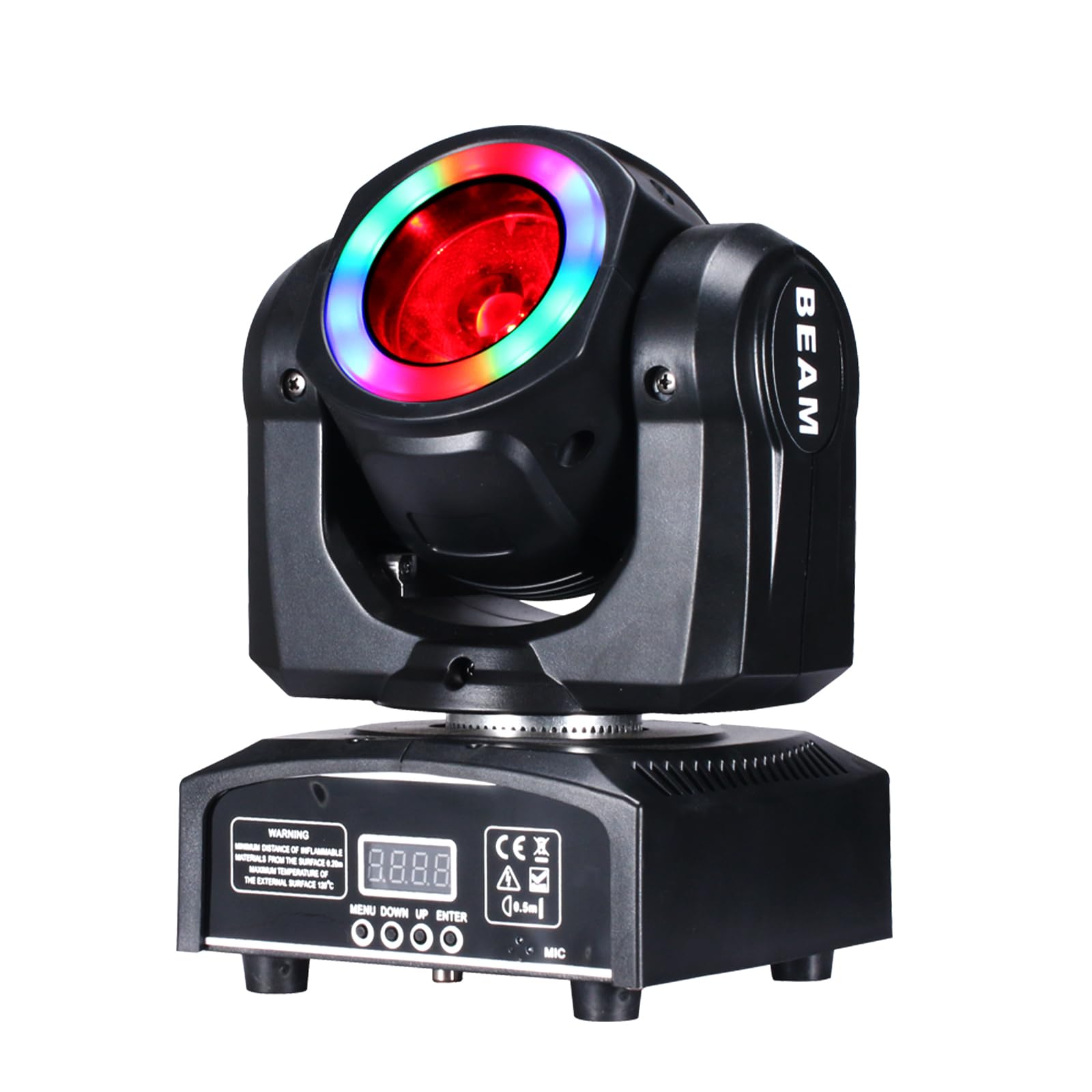 DJXFLI LED Moving Head Lights 60W Stage Lights RGBW Beam Halo Cycle ...