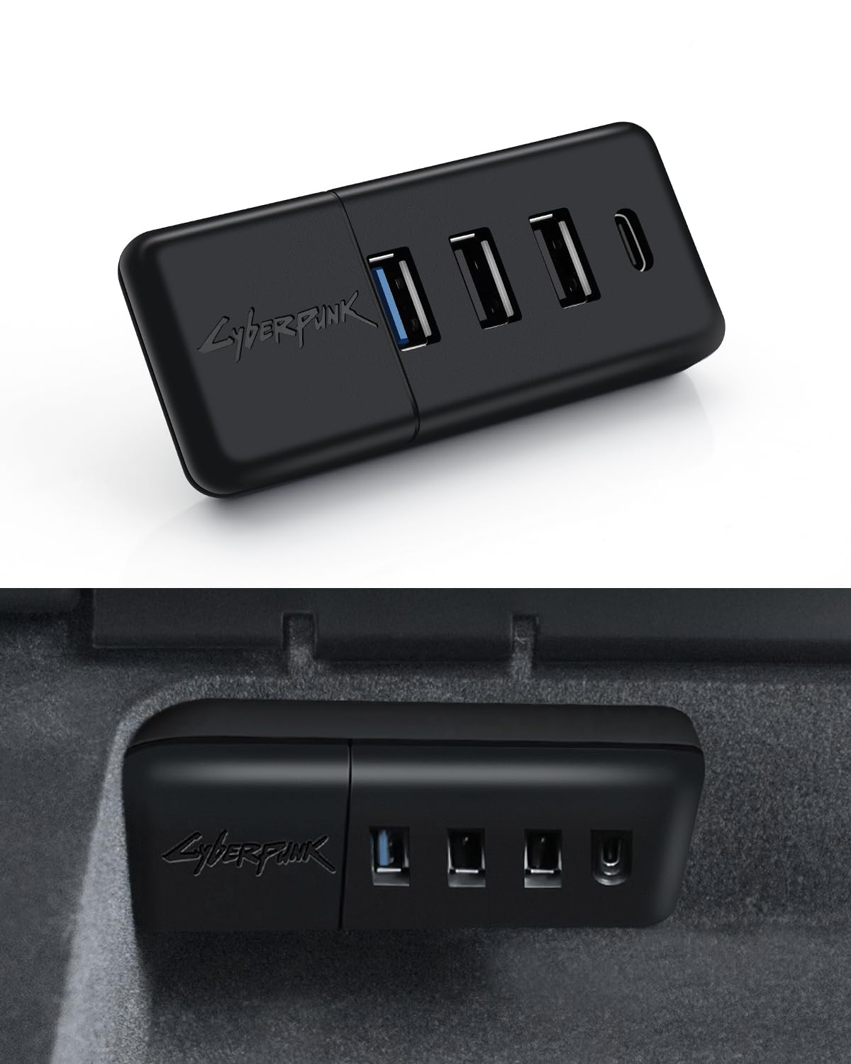 Shademax Glove Box USB Hub Tesla Model Y / 3 4-in-1 USB Hub Glove Box ...