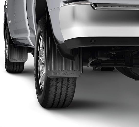 Amazon.com: Mopar 82215929AB Rear Heavy Duty Rubber Splash Guards Dodge ...