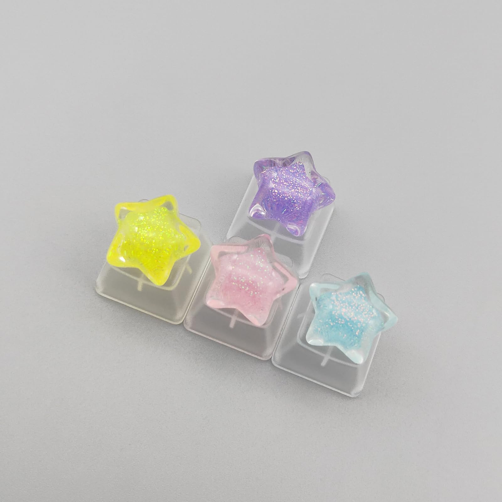 Mua 4 Keys Cute Colorful Star keycaps, Custom 3D Backlit Keycap for ...