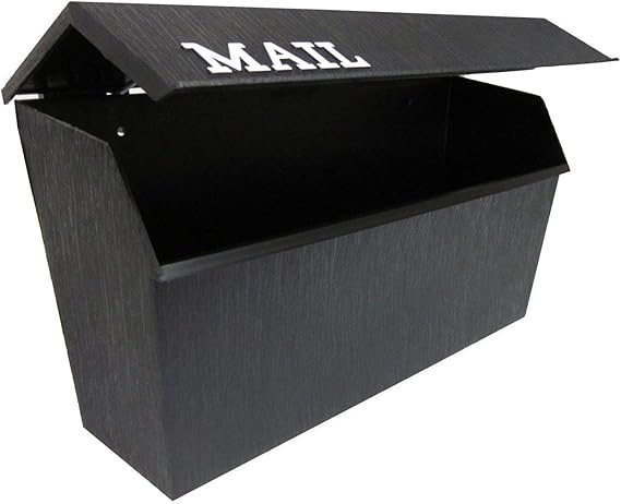 Fulton 8000 Horizontal Plastic Mailbox - Black - Rural Mailboxes ...