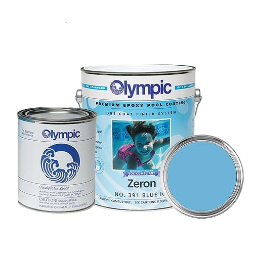 Olympic Pool Paint - Zeron - Blue Ice - 1 Gallon - two-part epoxy ...
