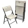 Amazon.com: Lifetime Folding Chair, Contemporary - Pack of 4, Almond ...