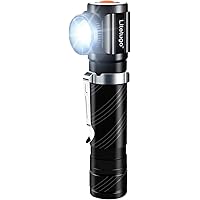 Amazon.com: LED Right Angle Flashlight - USB Rechargeable Tactical Mini ...