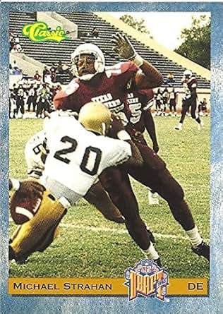 MICHAEL STRAHAN TEXAS SOUTHERN COLLEGE COLLECTIBLE FOOTBALL CARD - 1993 ...