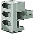 Amazon.com: Multipurpose Utility Storage Cart - ABS Plastic Storage ...