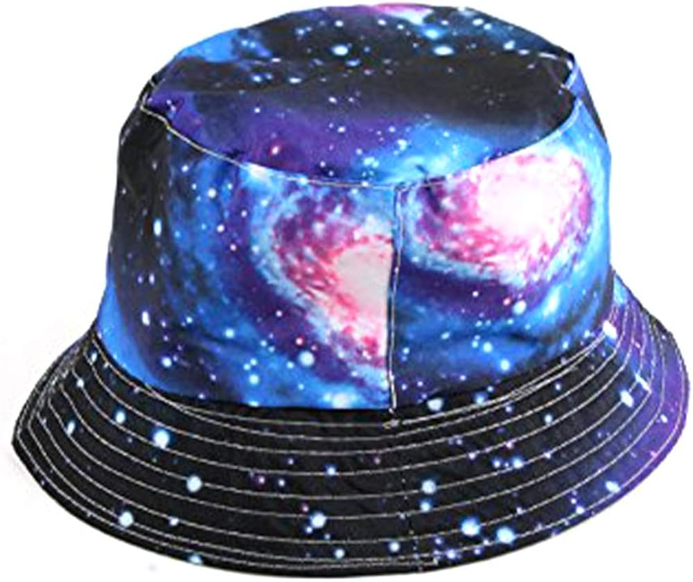 Amazon.com: Pop Fashionwear Fashion Galaxy Bucket Hat Cap (Galaxy ...