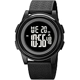 Amazon.com: GOLDEN HOUR Ultra-Thin Minimalist Sports Waterproof Digital ...