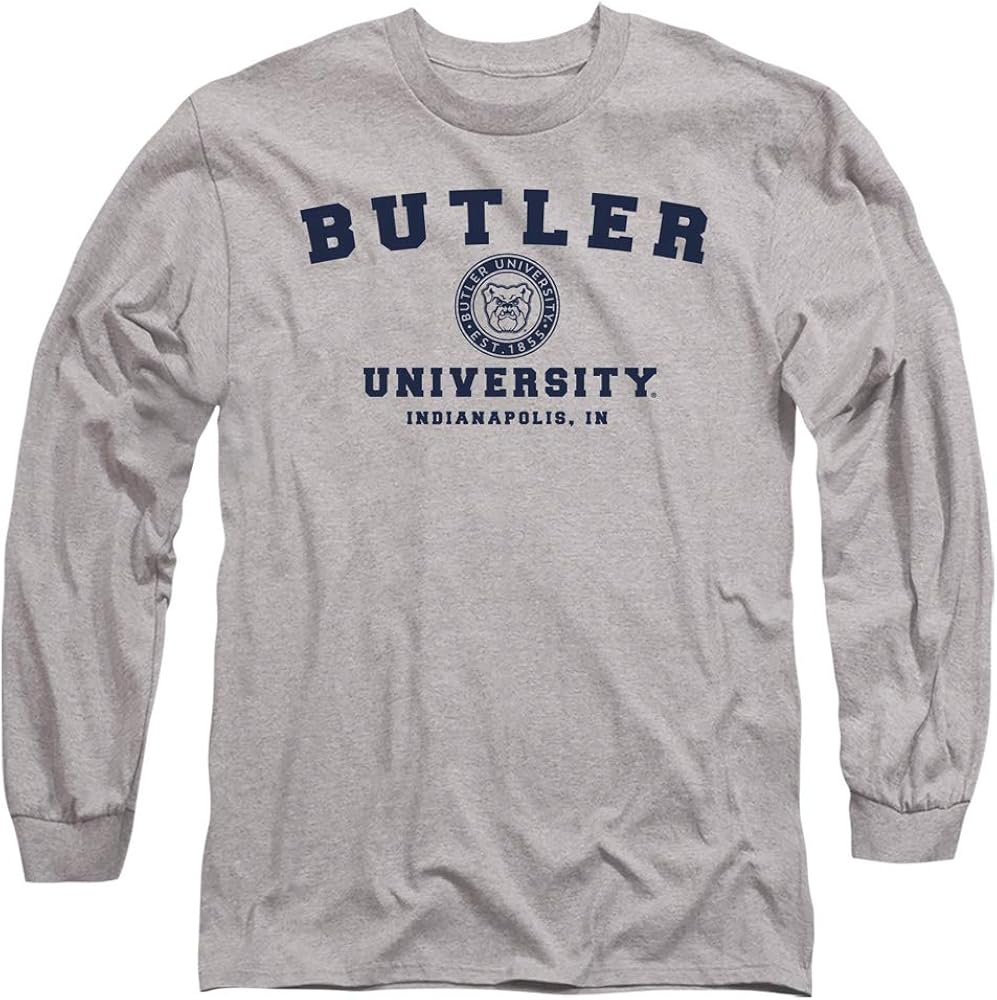 Amazon.com: Butler University Official Circle Logo Unisex Adult Long ...