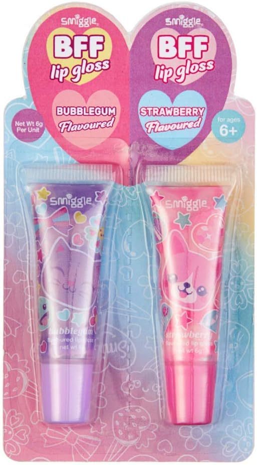 Smiggle BFF Heart Lip Gloss x2 Pack: Amazon.co.uk: Toys & Games