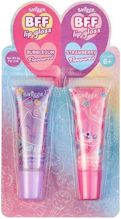 Smiggle BFF Heart Lip Gloss x2 Pack: Amazon.co.uk: Toys & Games