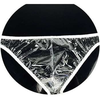 Amazon.com : Haian Plastic Bikini Panties PVC Underwear 3 Pack (Large ...