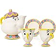 Amazon.com: Disney Beauty and the Beast Sculpted Mrs. Potts Teapot With ...