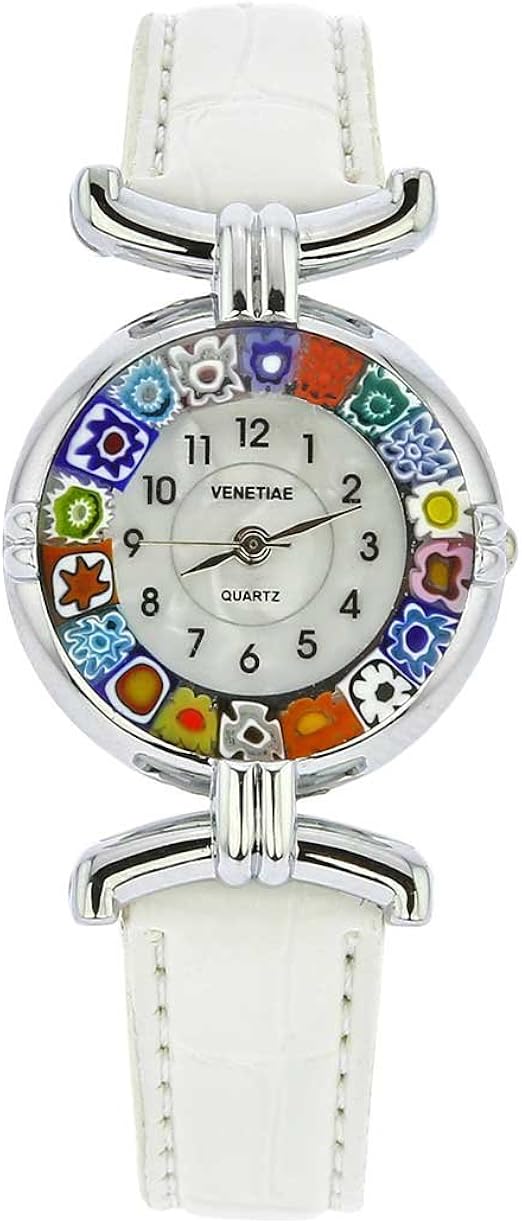 GlassOfVenice Women's Murano Watch Band Mother-Of-Pearl : Amazon.co.uk ...